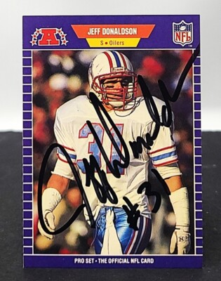JEFF DONALDSON Signed Autographed 1989 Pro Set Football Card #142 ...