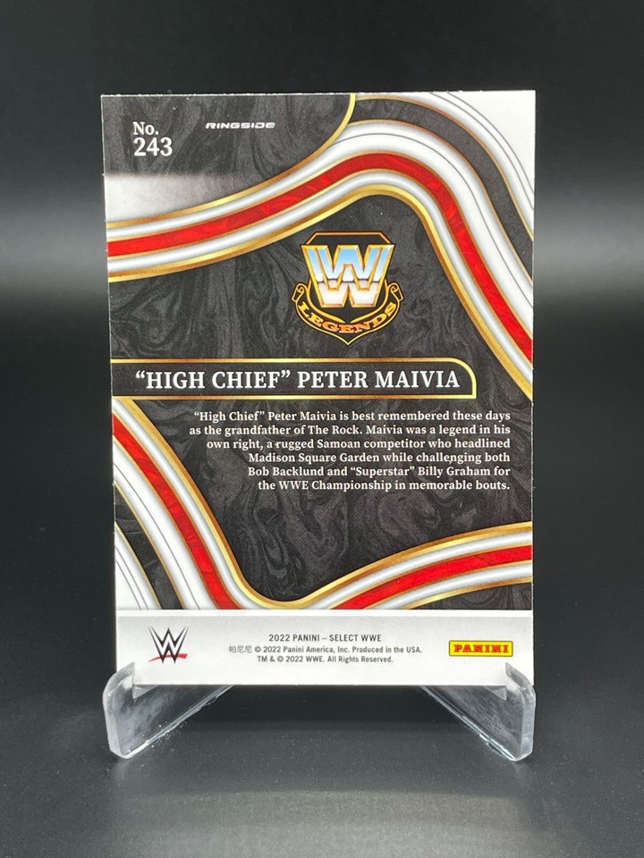 High Chief Peter Maivia #243 2022 Panini Select WWE Ringside - Legends ...