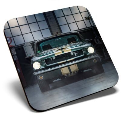 Square Single Coaster - Retro American Muscle Car #14662 | eBay UK