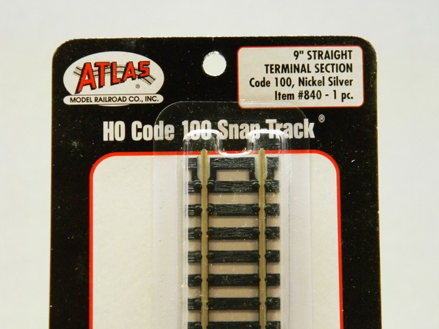 Atlas HO Scale Code 100 Terminal Straight Track Atl840 for sale online ...