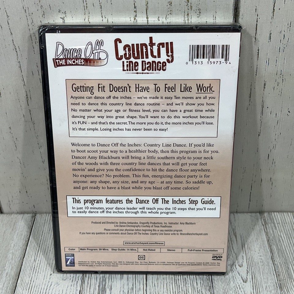 Dance Off the Inches: Country Line Dance (DVD, 2008) New! 13131597394 ...