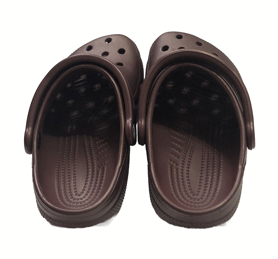 EUC CROCS UNISEX BURGUNDY AUTHENTIC CLASSIC CLOG SLIP-ON SHOES MEN'S 4 ...