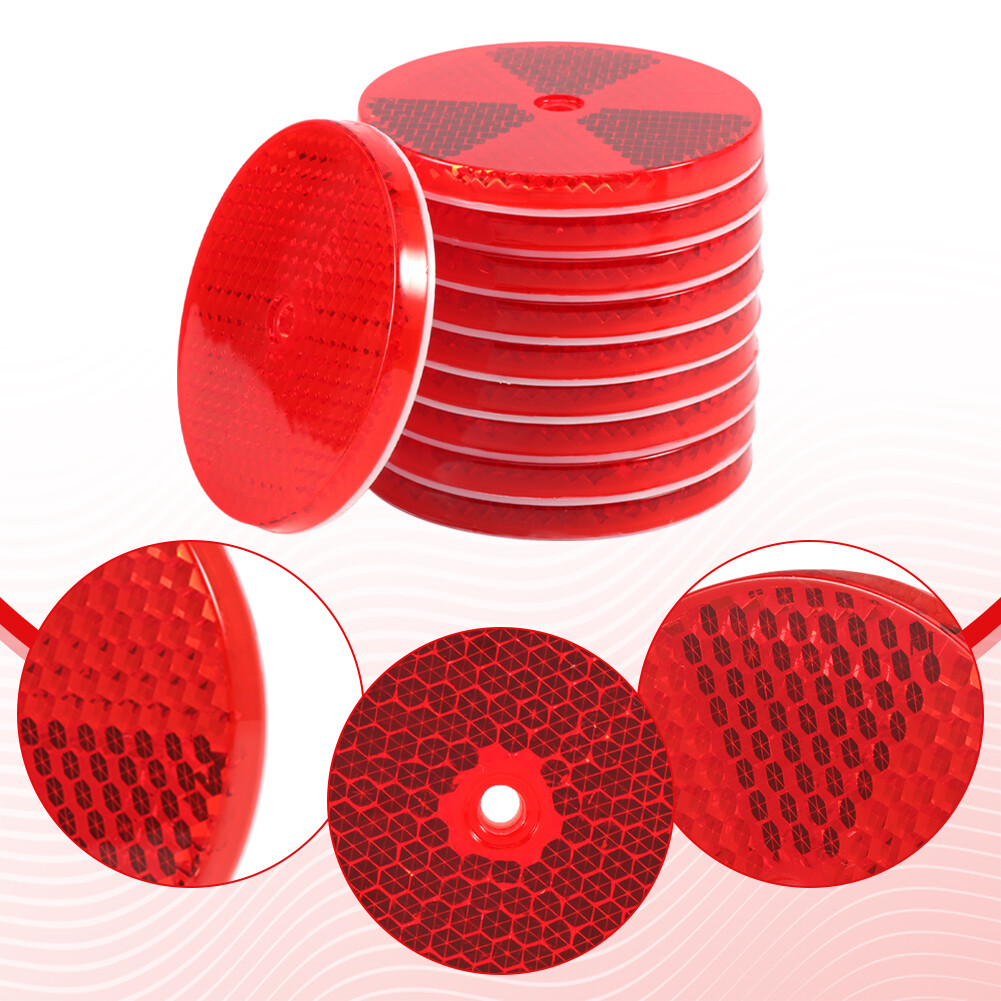 White Reflector 24 Pcs With Screws - Safety Reflectors For Driveway ...