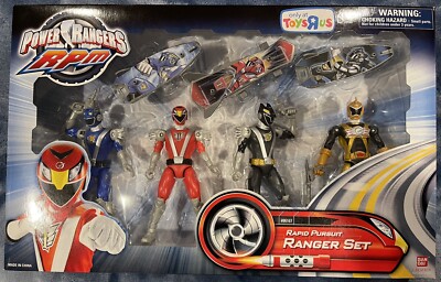 Power Rangers RPM Rapid Pursuit Set 4-pack Bandai Toys R Us Exclusive ...