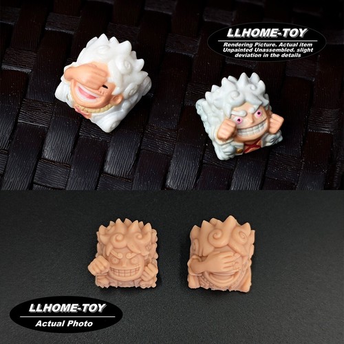Anime OP Luffy GOD Nika 2PCS Customized Resin 3D Print keycaps ...