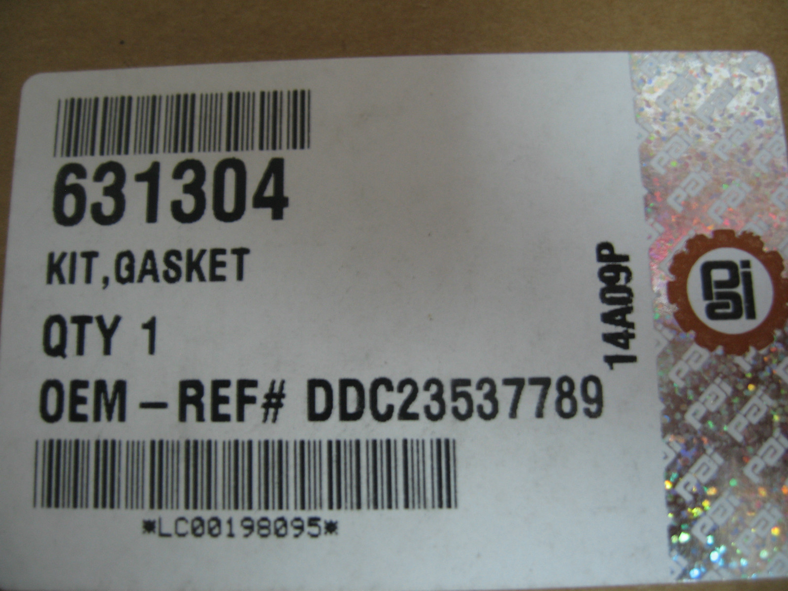 Oil Cooler Gasket Kit for a Detroit Diesel Series 60. PAI# 631304 Ref ...