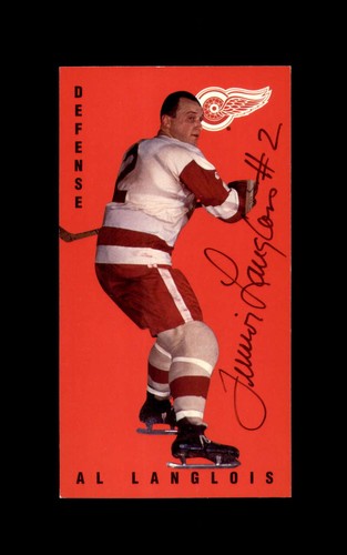 Al Langlois Signed 1994 Parkhurst Tall Boys Detroit Red Wings Autograph ...