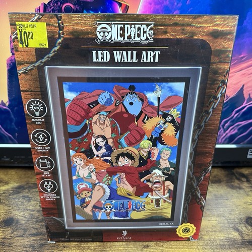 BanDai One Piece Led Wall Art Light Up Frame with Art Poster Print ...