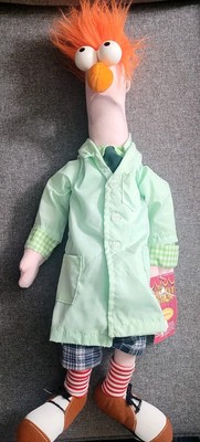 Rare Disney Store Stamped The Muppets Beaker Plush Lab Coat 17 ...