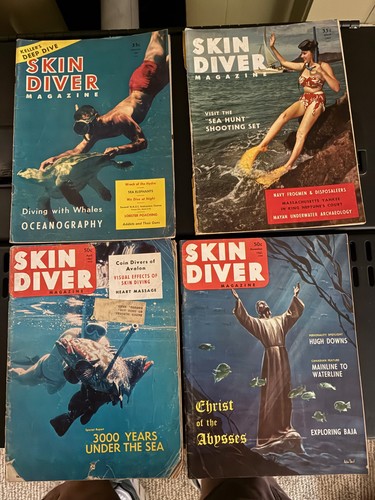 Lot of 4 Vintage Skin Diver Magazines 1961 | eBay