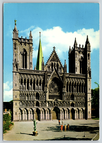 Norway Trondheim. Nidaros Cathedral Rose Window c1970s Vintage Postcard ...