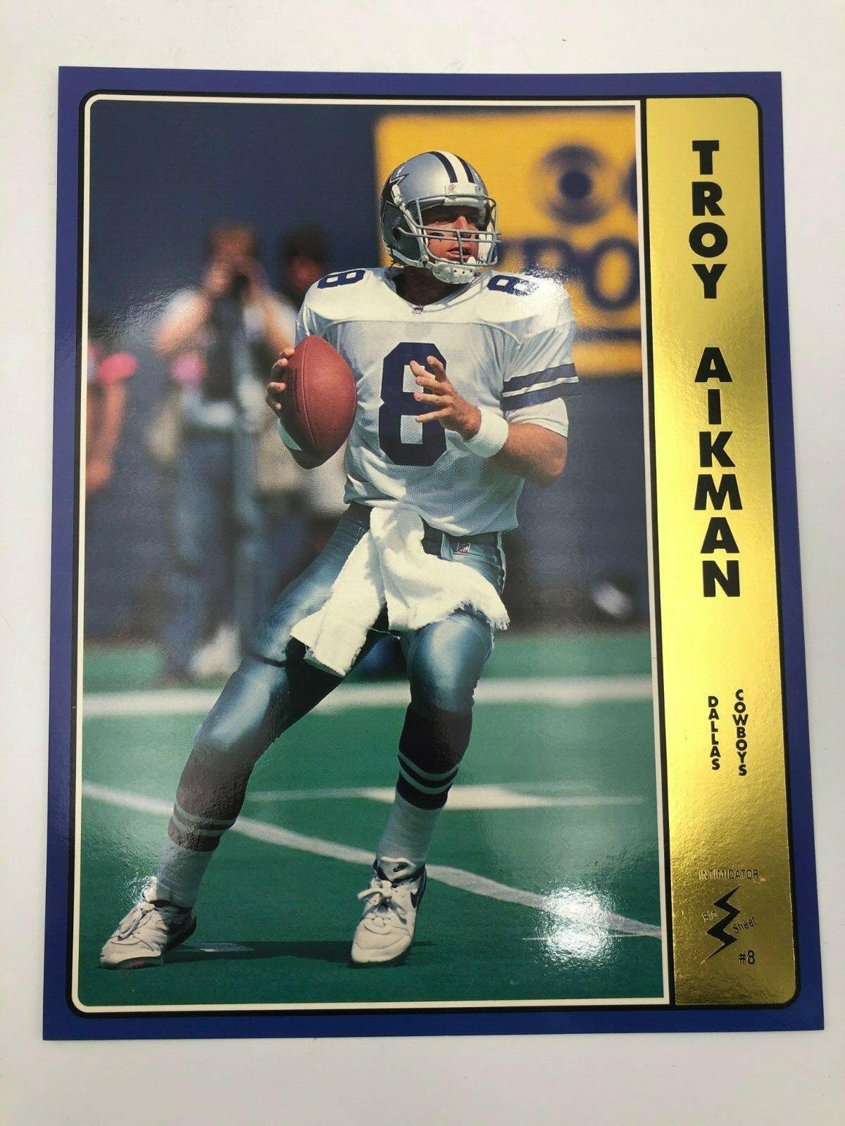 1992/93 Intimidator Bio Sheet NFL Football Card Complete Set Missing 2 ...