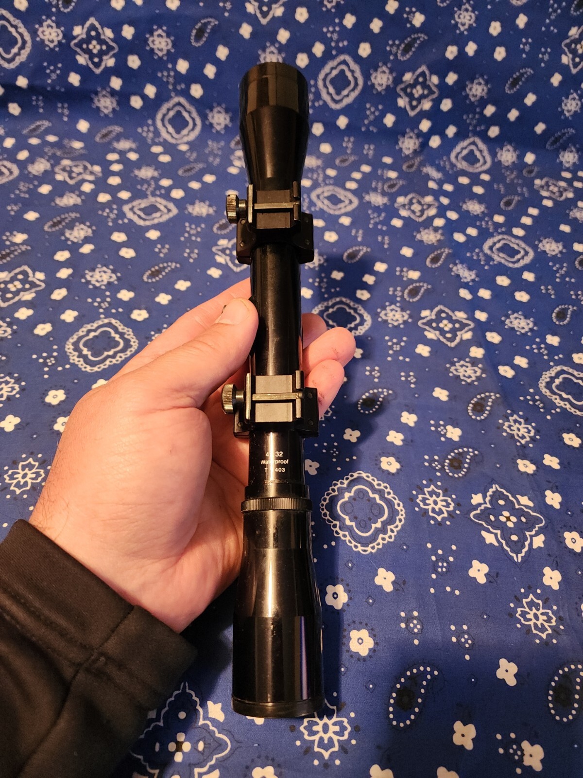 BUSHNELL SPORTVIEW 4X32 GLOSS RIFLE SCOPE DUPLEX RETICLE WITH KWIK-SITE ...