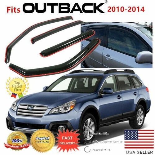 Fits Subaru Outback 2010-2014 In-Channel Window Visor Rain Guards ...