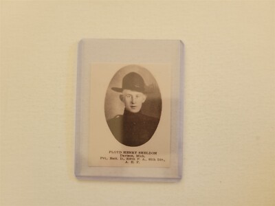 Floyd Henry Sheldon 328th Field Artillery Davison Michigan 1920 WW1 ...