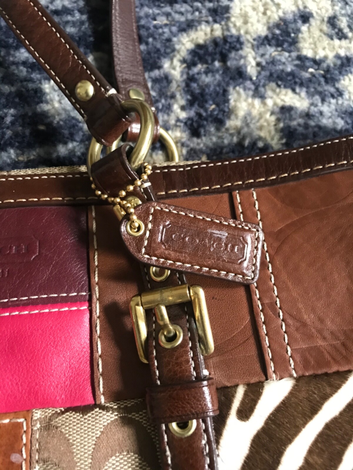 Coach Limited Edition Patchwork Beautiful Vintage Bag - Gem