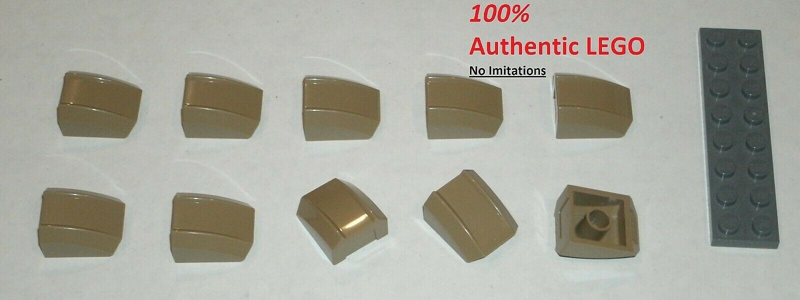 LEGO NEW 2x2x1 Dark Tan Slope Curved Top (10x) 6291049 Brick 30602 | eBay