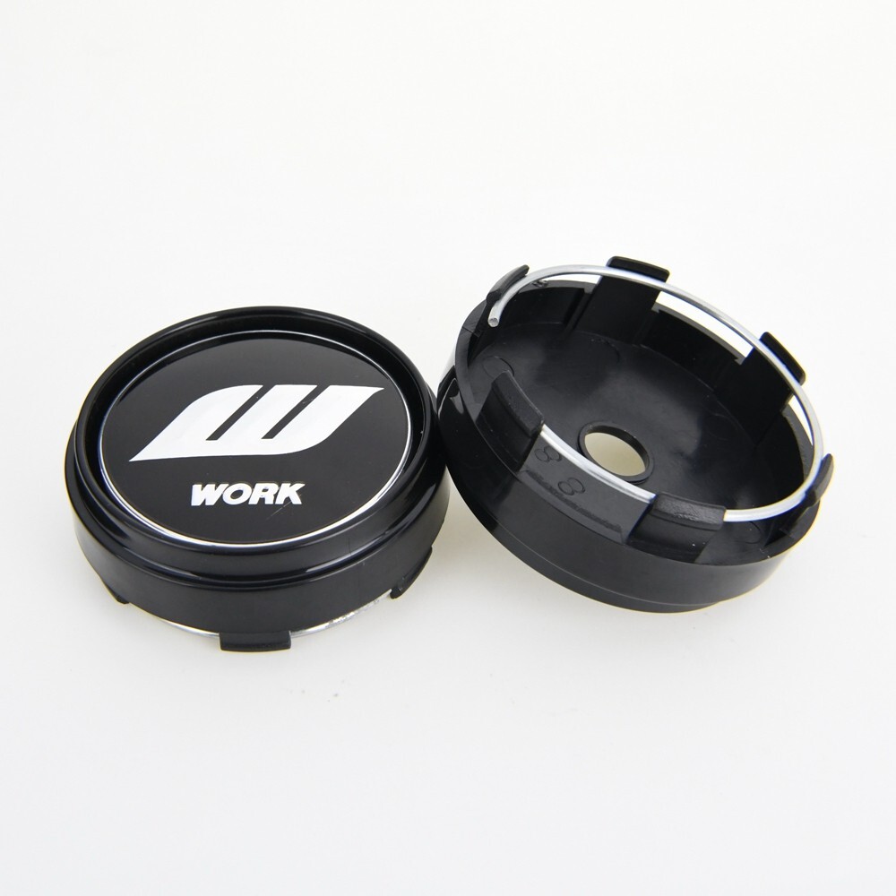 4x 66 mm Black Silver Logo Alloy Wheel Center Caps Hub Caps Rim Caps ...
