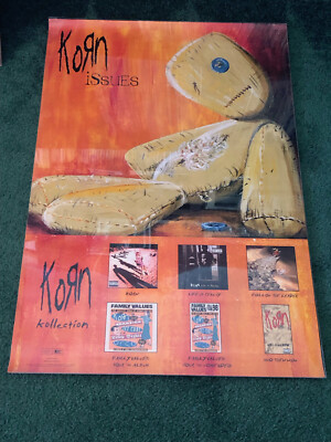 Korn Issues 1999 Promo "2 Sided" record label "poster" | eBay