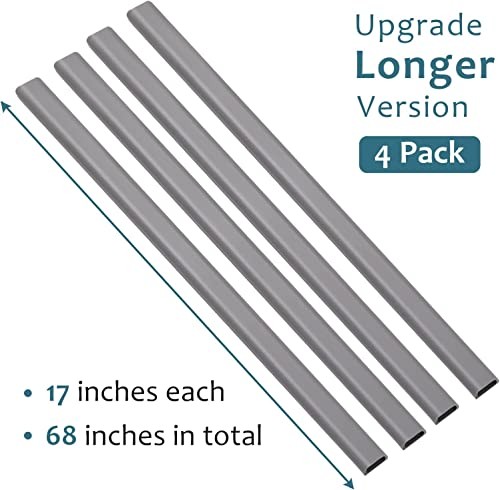 Cable Hider Raceway Kit, 68in Wire Hiders for TV on Wall, Large, Grey ...