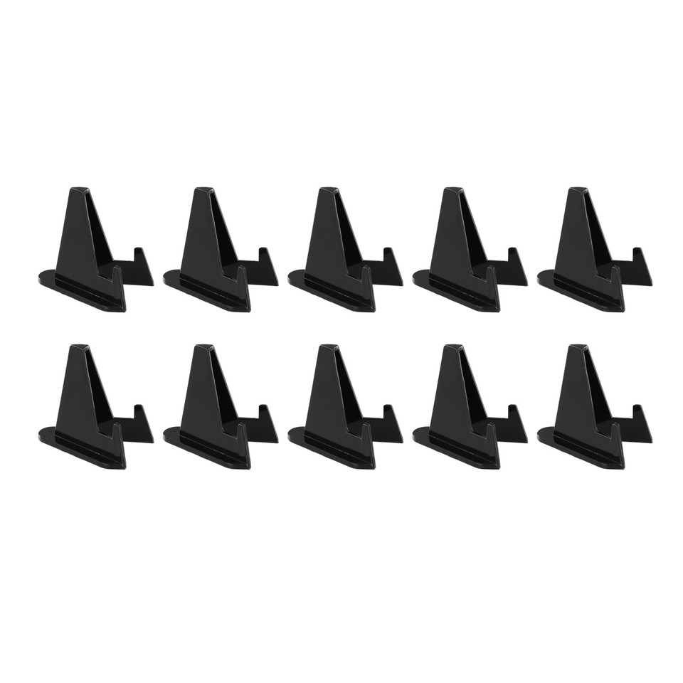 10PCS Black Acrylic Coin Display Stand Triangle Shape for Collectibles ...