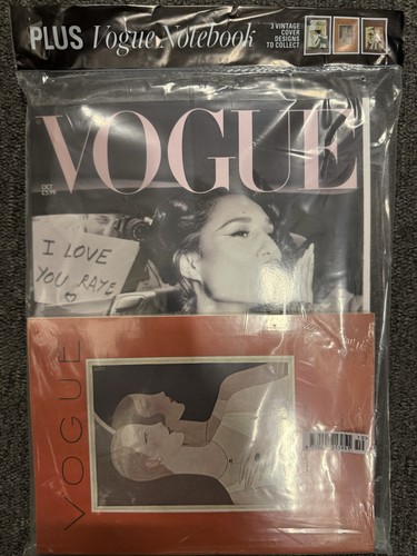 BRITISH Vogue UK Magazine October 2025 - Raye + Free Vogue Notebook | eBay