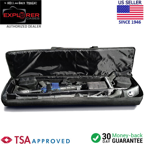 Explorer Cases Ultimate 3 Gun Padded Travel Bag (Black) fitted for ...