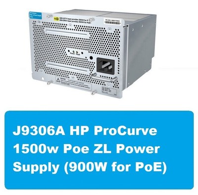 J9306A HP ProCurve 1500w Poe ZL Power Supply (900W for PoE) 90DAY RTB ...