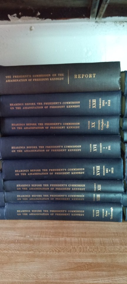 Warren Commission 26 Volumes + Report GPO 1964 President Kennedy ...