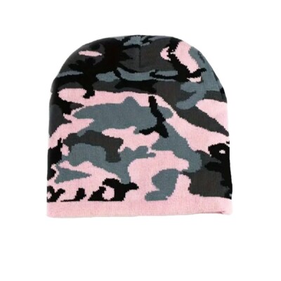 Beanie Stocking Cap Knit Hunting Military Camo Camouflage Pink Black ...