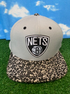 Brooklyn Nets Hat Cap Mitchell and Ness New Jersey Gray Snapback H5 | eBay