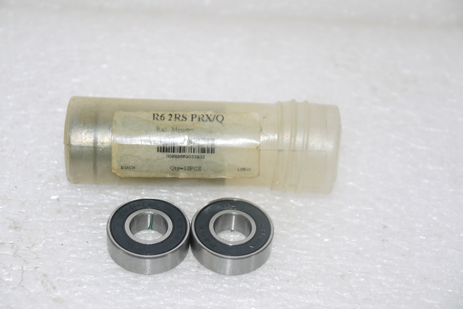 BL PRECISION BALL BEARING R6 2RS PRX/Q MINIATURE 0.375IN BORE LOT OF 2 ...