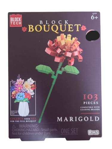 Block Tech Block Bouquet Marigold Flower Building Block Set 103 Pieces ...