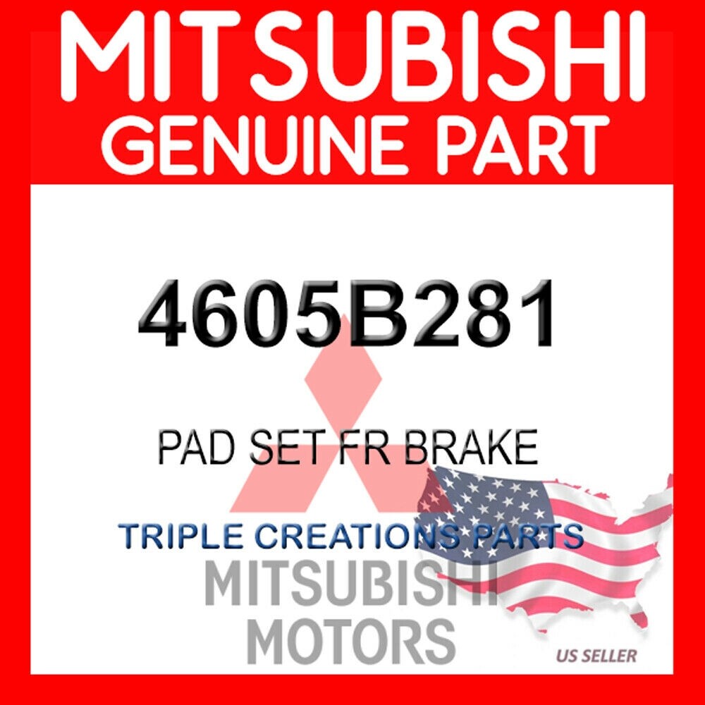 Genuine Mitsubishi 4605B281 Pad Set Fr Brake OEM | eBay