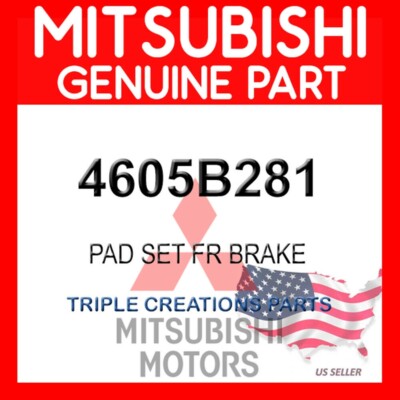Genuine Mitsubishi 4605B281 Pad Set Fr Brake OEM | eBay