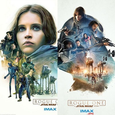 Rogue One Star Wars AMC IMAX EXCLUSIVE FELICITY JONES #1 & #2 Movie ...