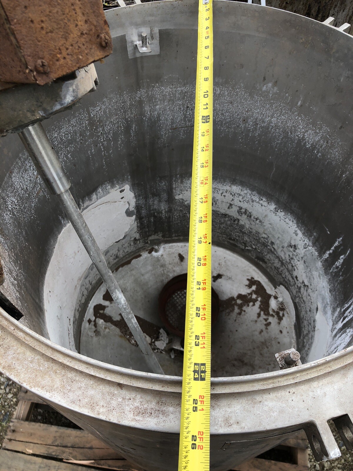 60 Gallon Stainless Steel Open Top Mix Tank With Top Mounted Mixer ...