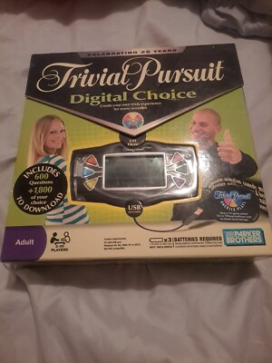 Trivial Pursuit Digital Choice Celebrating 25 Years Electronic Game Fun ...
