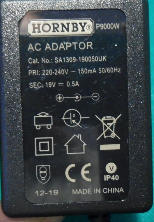 Genuine Hornby P9000W Mains Power Supply Adaptor For R8250 Controller ...