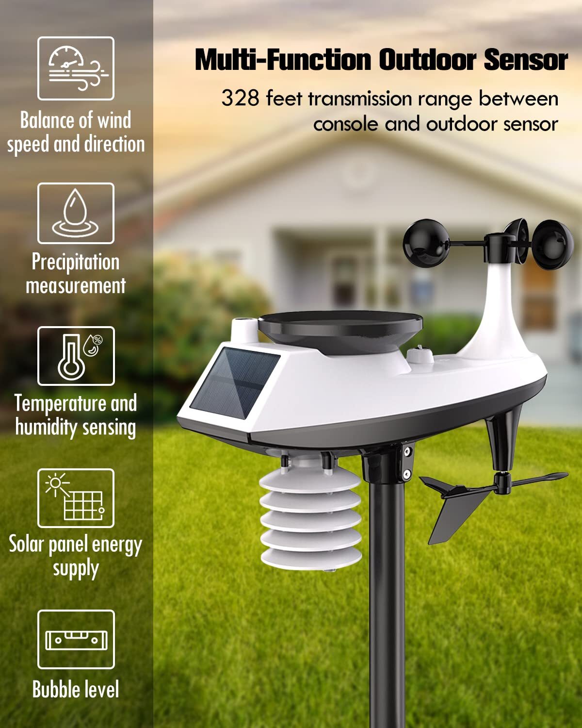 Wireless Weather Station Temperature Humidity Remote Monitor System ...