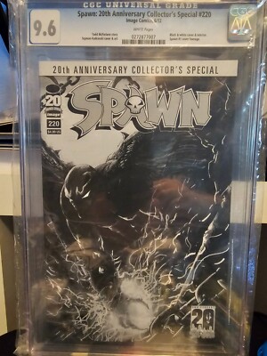 SPAWN #220 / B & W COVER / 20TH ANNIVERSARY COLLECTOR'S / CGC 9.6 | eBay