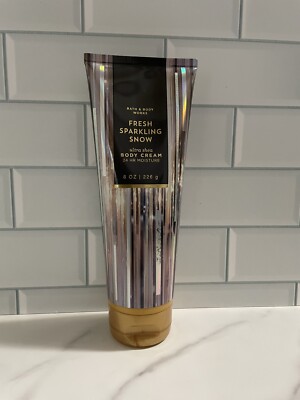 NEW Bath & Body Works Fresh Sparkling Snow Body Cream 8 oz | eBay