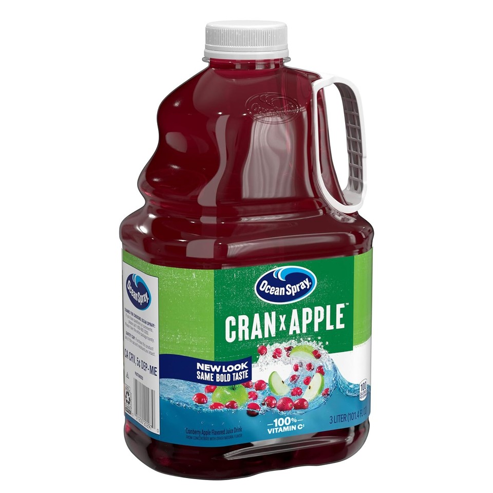 Ocean Spray Cran-Apple Cranberry Apple Juice Drink, 101.4 Fl Oz Bottle ...
