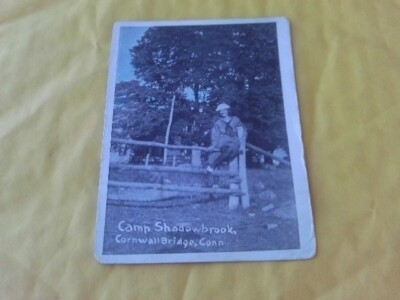 RARE 1920s POSTCARD CAMP SHADOWBROOK WOMAN SAILOR CORNWALL BRIDGE ...