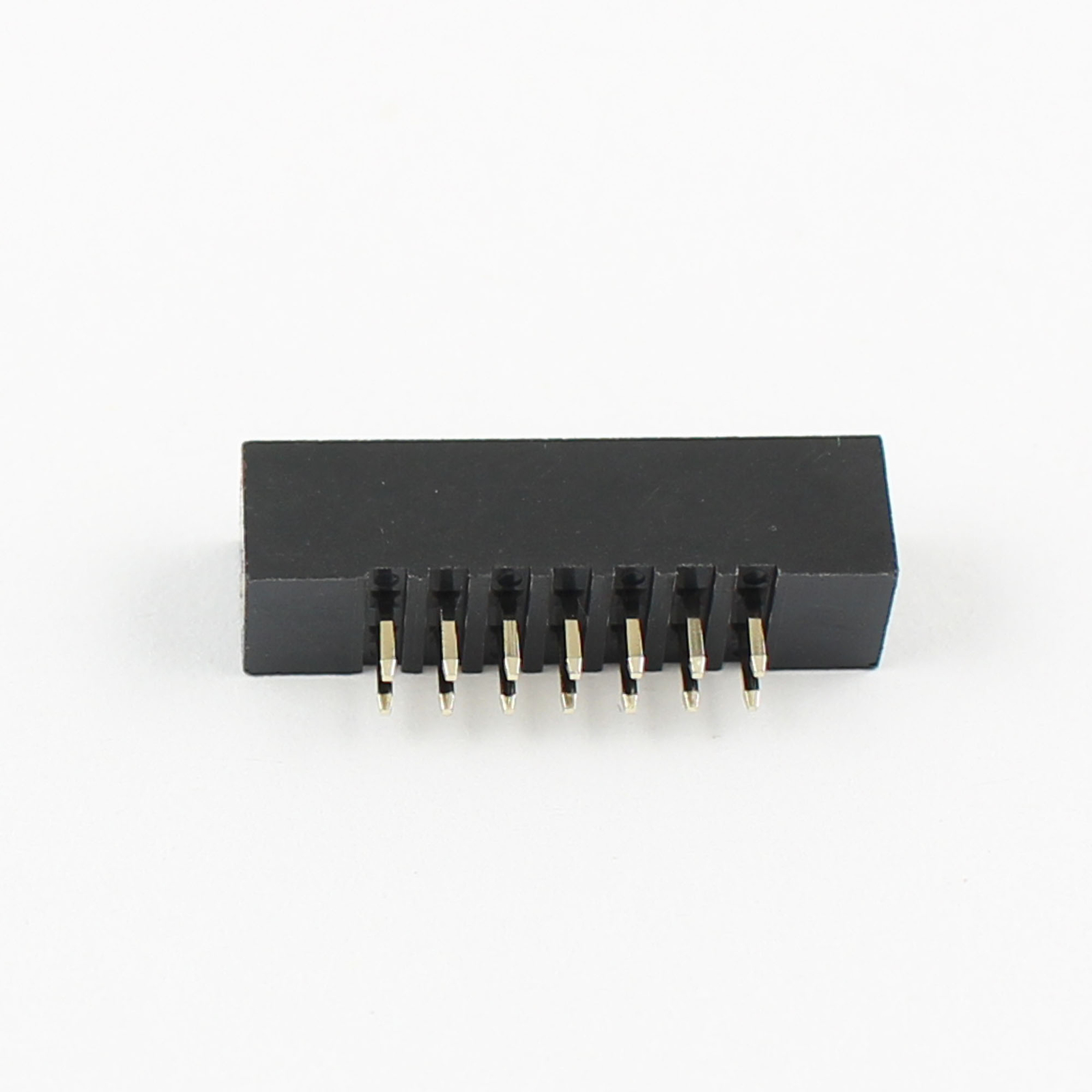 10Pcs 2mm 2x7 Pin 14 Pin Straight Male Shrouded PCB Box header IDC ...