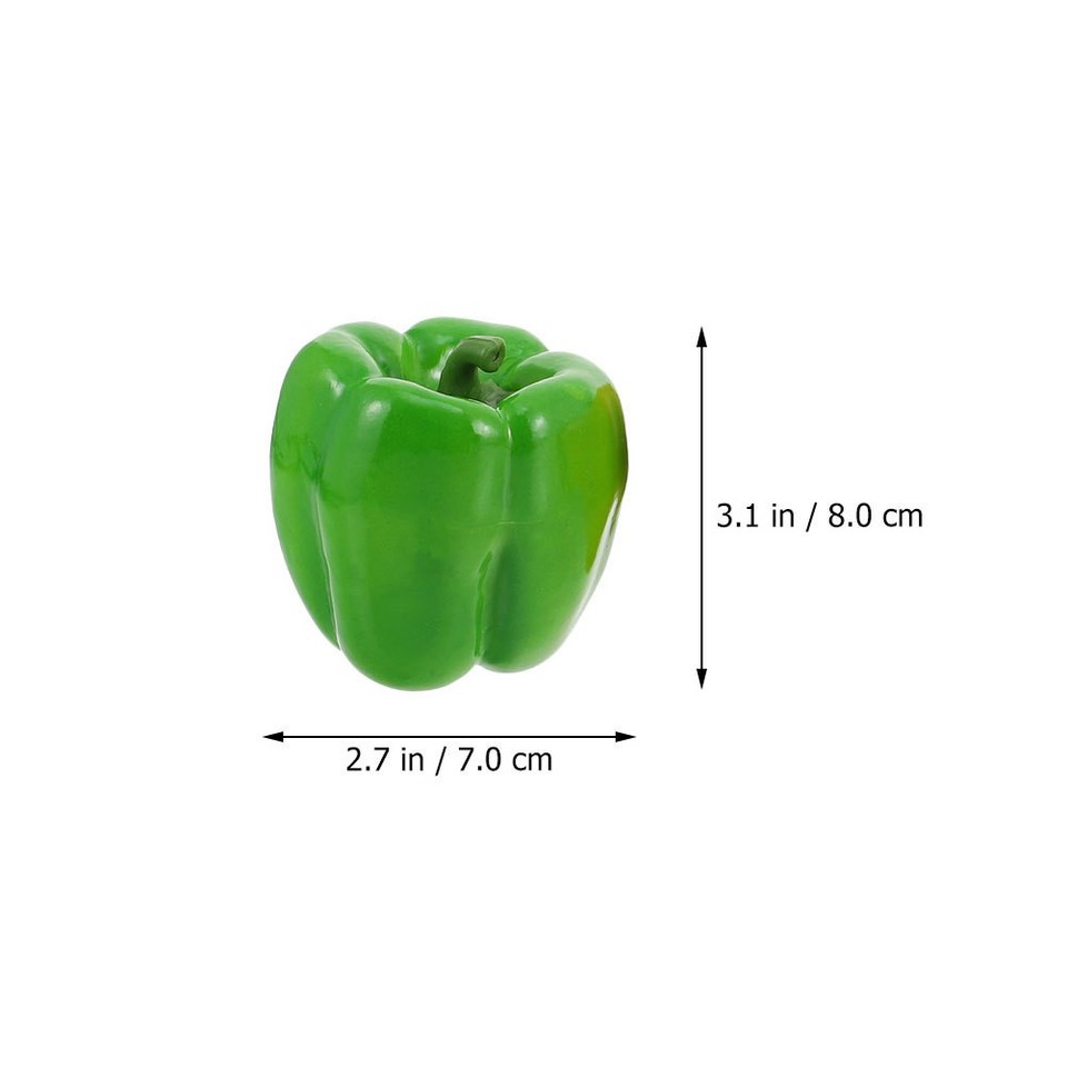 6 Pcs False Bell Peppers Model Decorative Models Artificial Vegetable ...