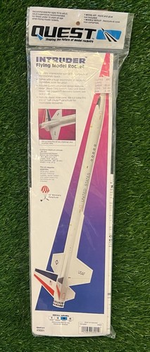 Vintage Quest Intruder Flying Model Rocket #3001 Skill Level 3 Brand ...
