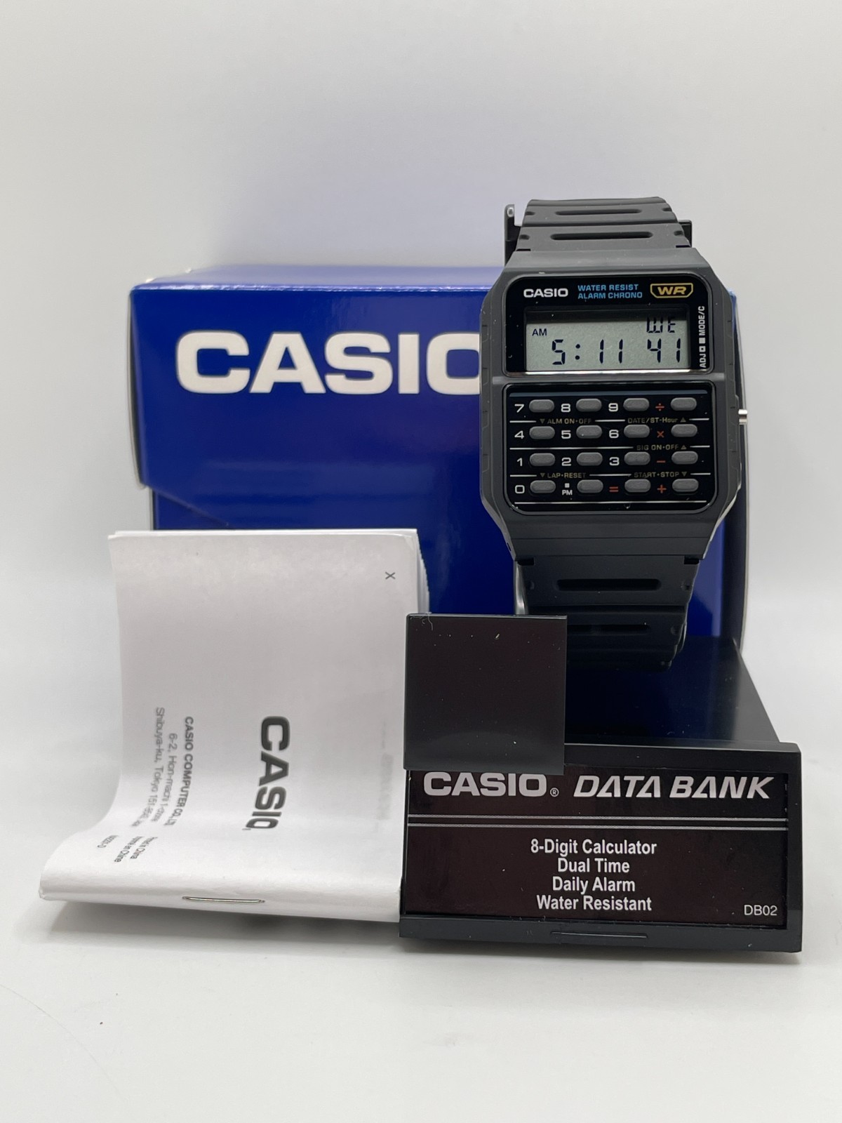 Casio CA-53W 3208 Mens Black Calculator Alarm Water R… - Gem