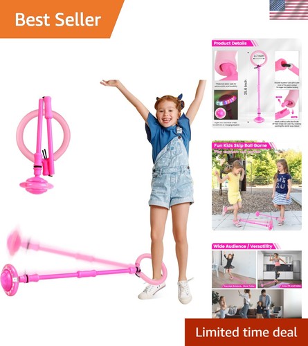 Skip It Retro Outdoor Toy, Light Up Ball and Digital Counter, Pink ...