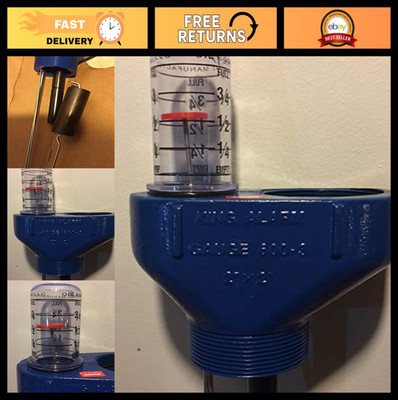 Oil Tank Vent Alarm & Gauge - 2" x 2" Level Monitor with Whistle Alarm ...